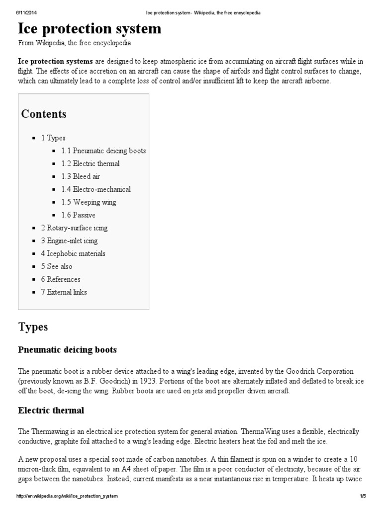 Ice Protection System | Download Free PDF | Aerospace | Spaceflight ...