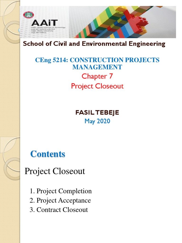 Project Closeout | PDF | Business