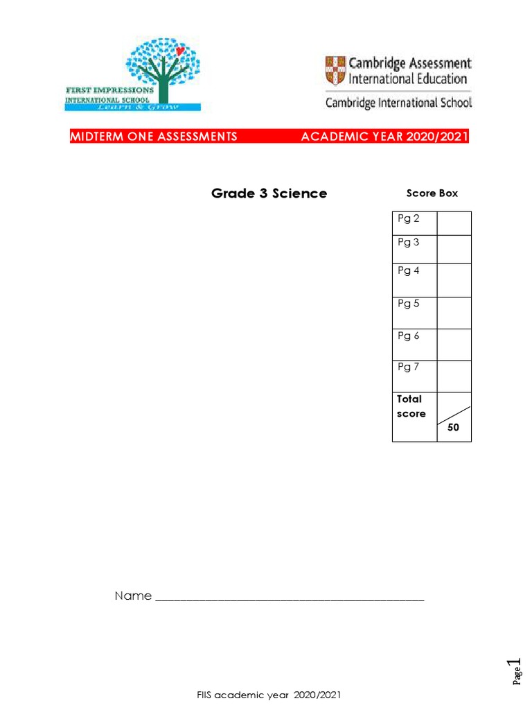 Grade Three Science | PDF | Plants | Healthy Diet