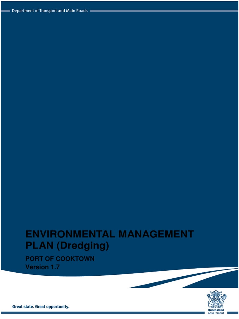 Cooktown Dredging Environmental Plan | PDF | Dredging | Coral Reef