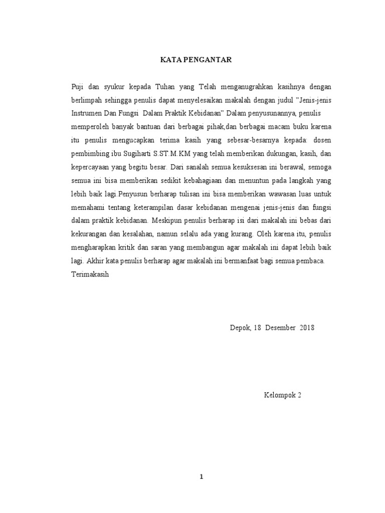 Alat Instrumen Kebidanan | PDF