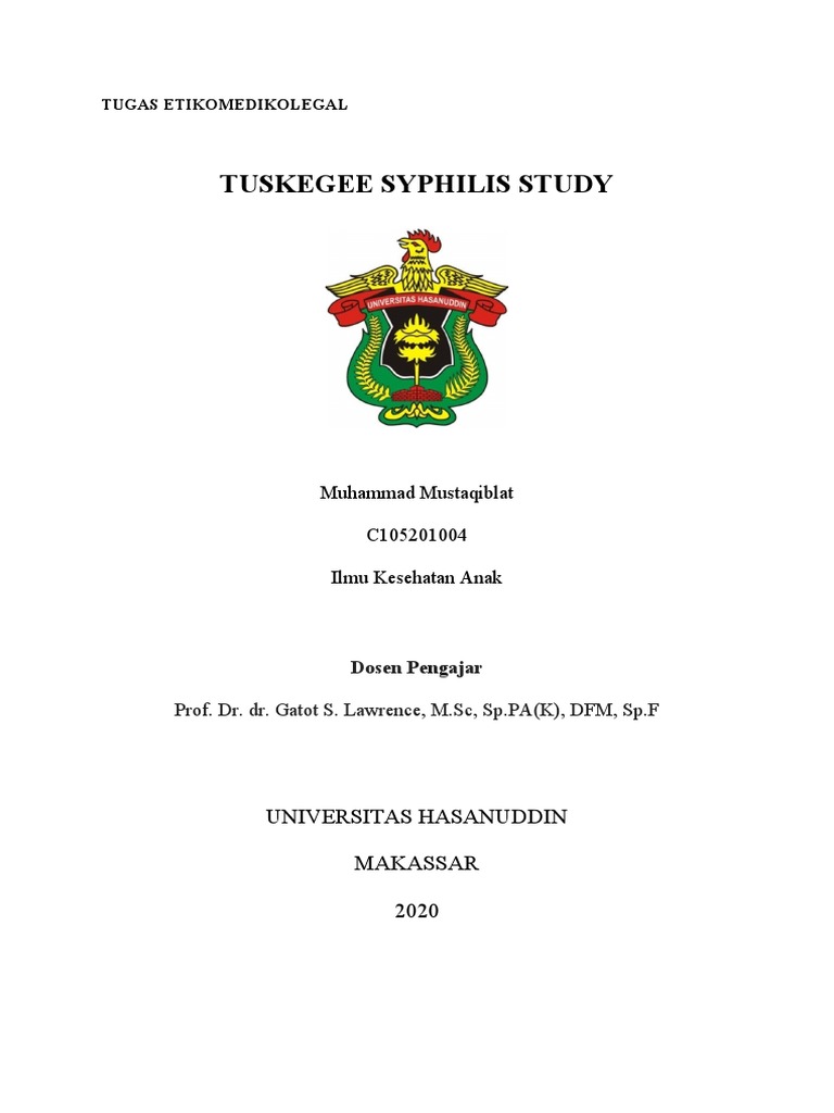 Implikasi Studi Sifilis Tuskegee | PDF