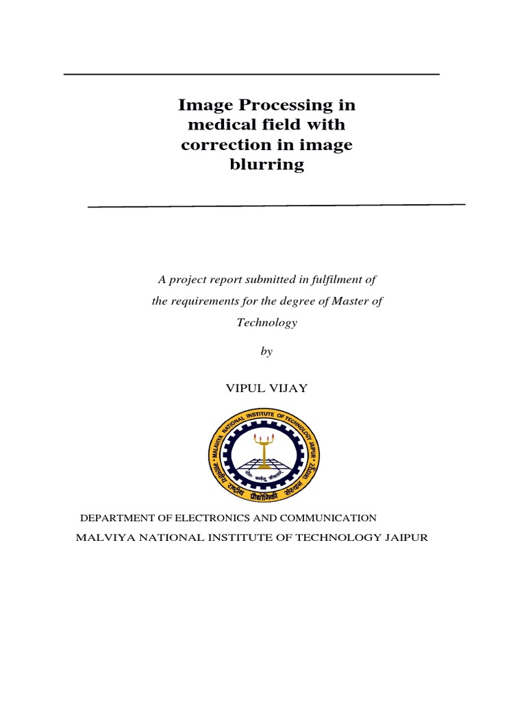 Image Processing Updated Report PDF | PDF | Computer Vision | Image ...