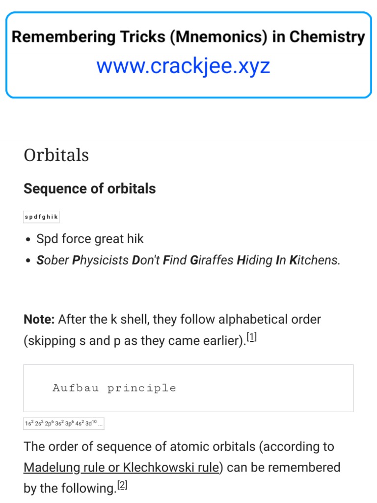 Remembering Tricks in Chemistry (Crackjee - Xyz) PDF | PDF | Anode | Redox