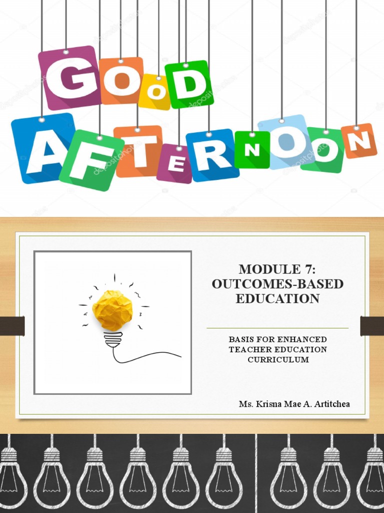 Module 7 Outcome Based Education | PDF | Educational Assessment | Teachers