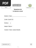 AQA GCSE Electric Circuit Symbols | PDF | Resistor | Electrical Network