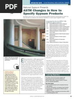 Astm C1396 C1396M 17 | PDF | Drywall | Plaster