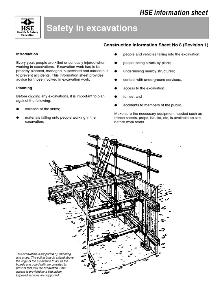 Excavation Safety Guidelines HSE | PDF | Excavation (Archaeology)