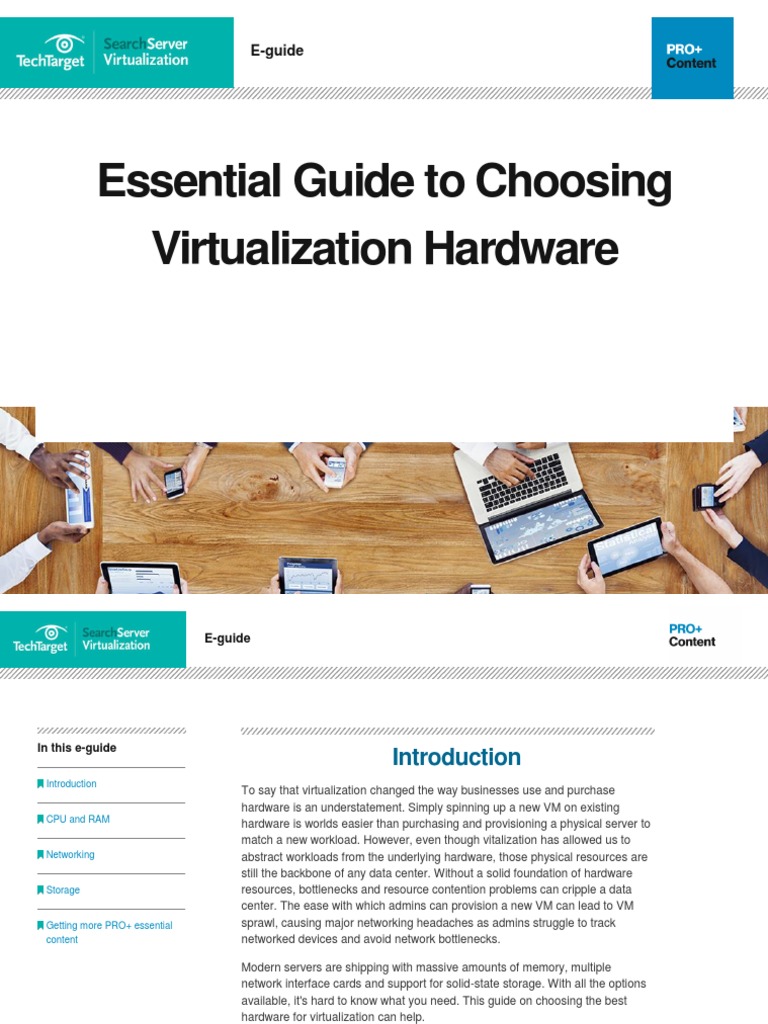 Essential Guide To Choosing Virtualization Hardware | PDF | Multi Core ...