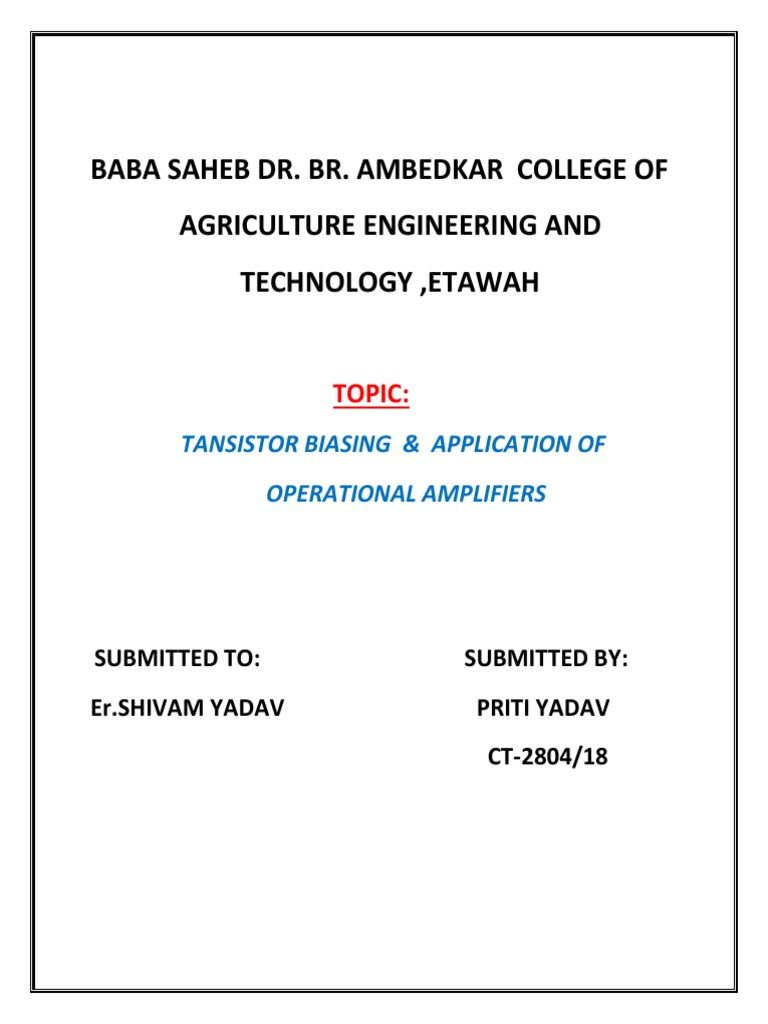 Applied Ellectronics and Intrumentation | PDF | Operational Amplifier | Rectifier