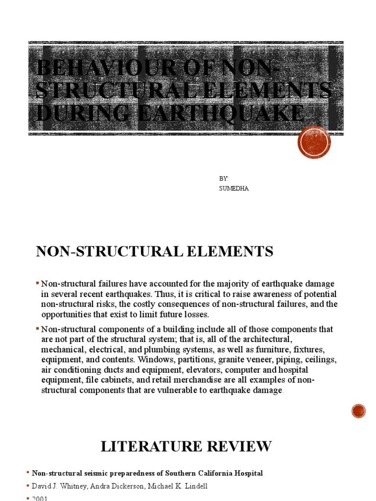 Behaviour of Non-Structural Elements During Earthquake | PDF ...