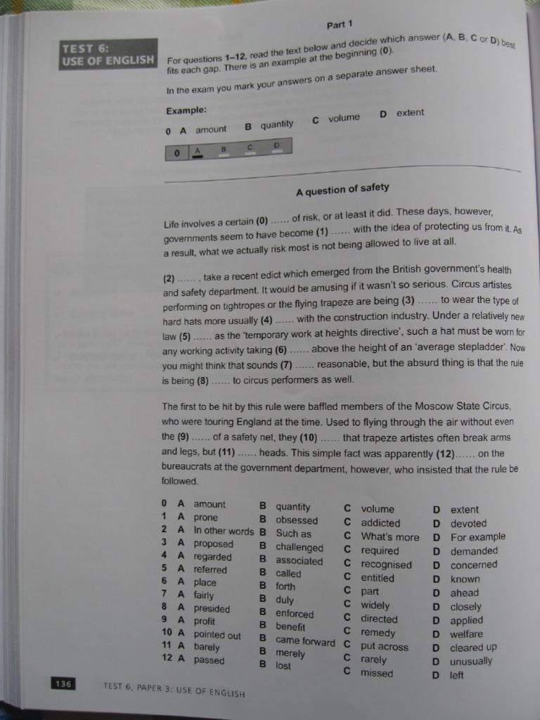 Cae - Tests - Plus - New - Edition Use 6 | PDF