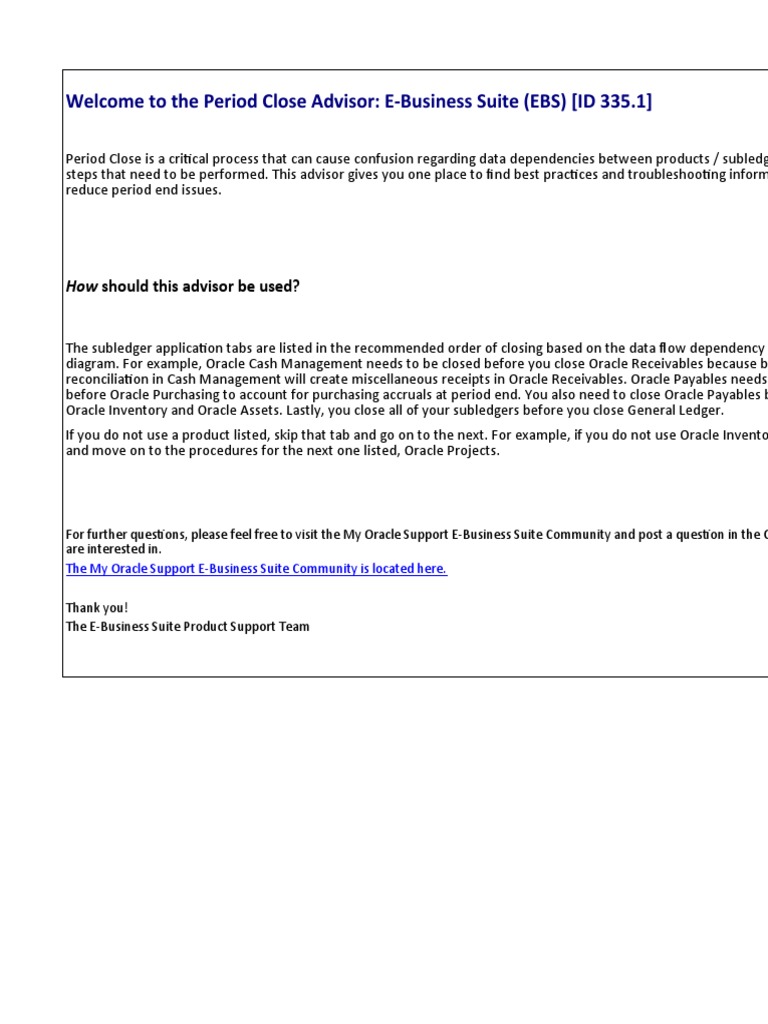 Period Close Checklist v1.4 | PDF | Receipt | Accounts Payable