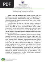 DRRM Narrative Report S.Y 2022 2023 | PDF | Teachers | Emergency Management