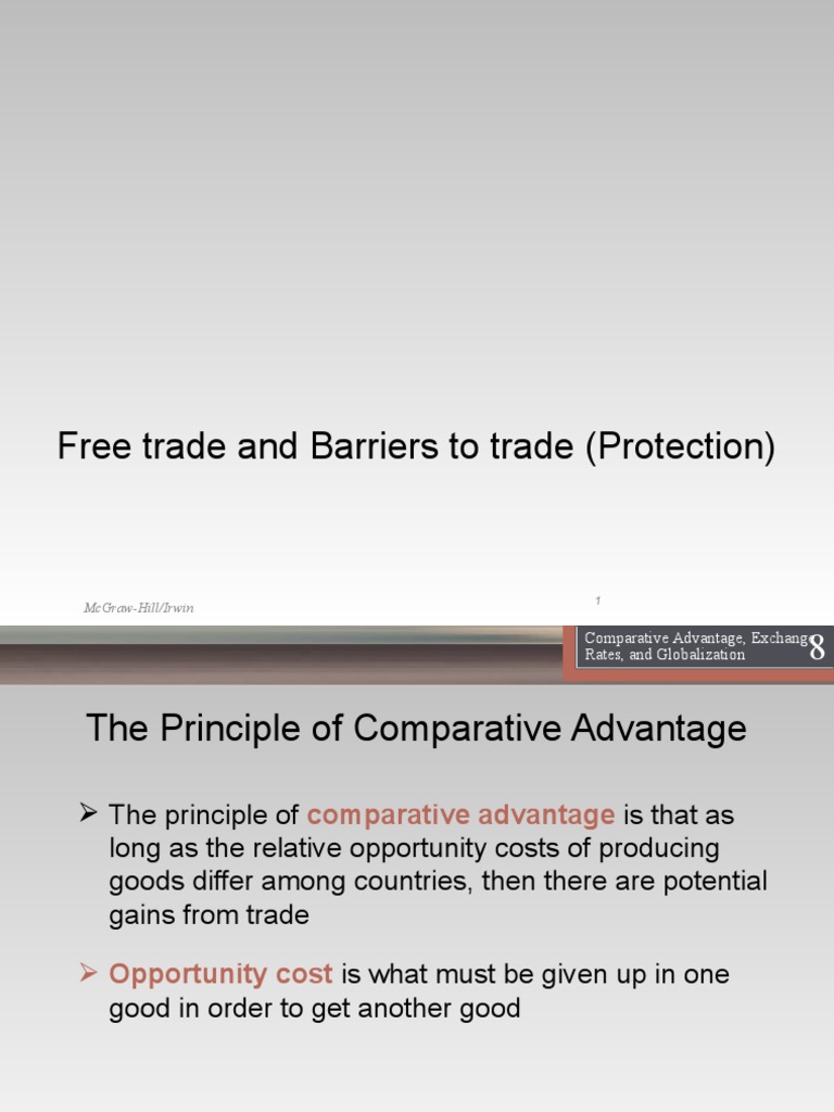 Ee Trade and Protection | PDF | Comparative Advantage | Tariff