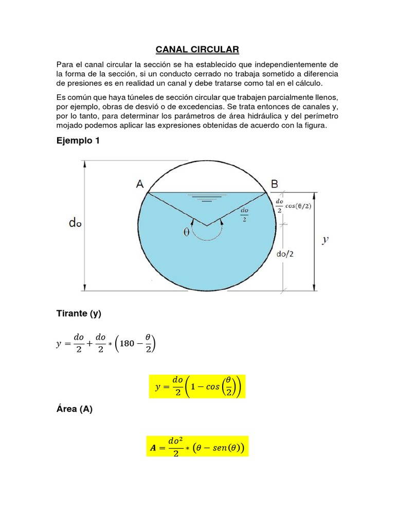 Canal Circular y Canal Triangular PDF | PDF | Enseñanza de matemática ...