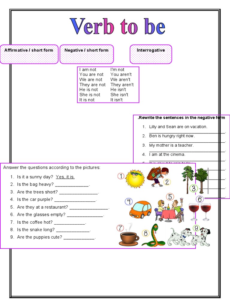 Verb To Be | PDF | Human Communication | Syntactic Relationships