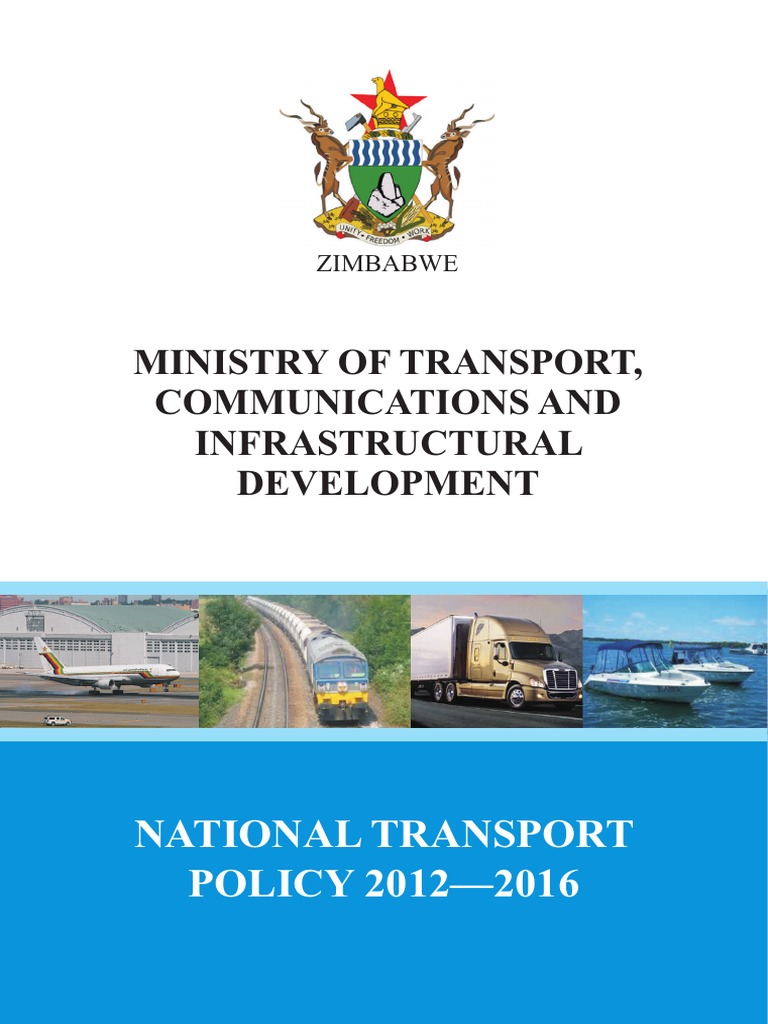 Zimbabwe National Transport Policy 2012-2016 | PDF | Public Transport ...
