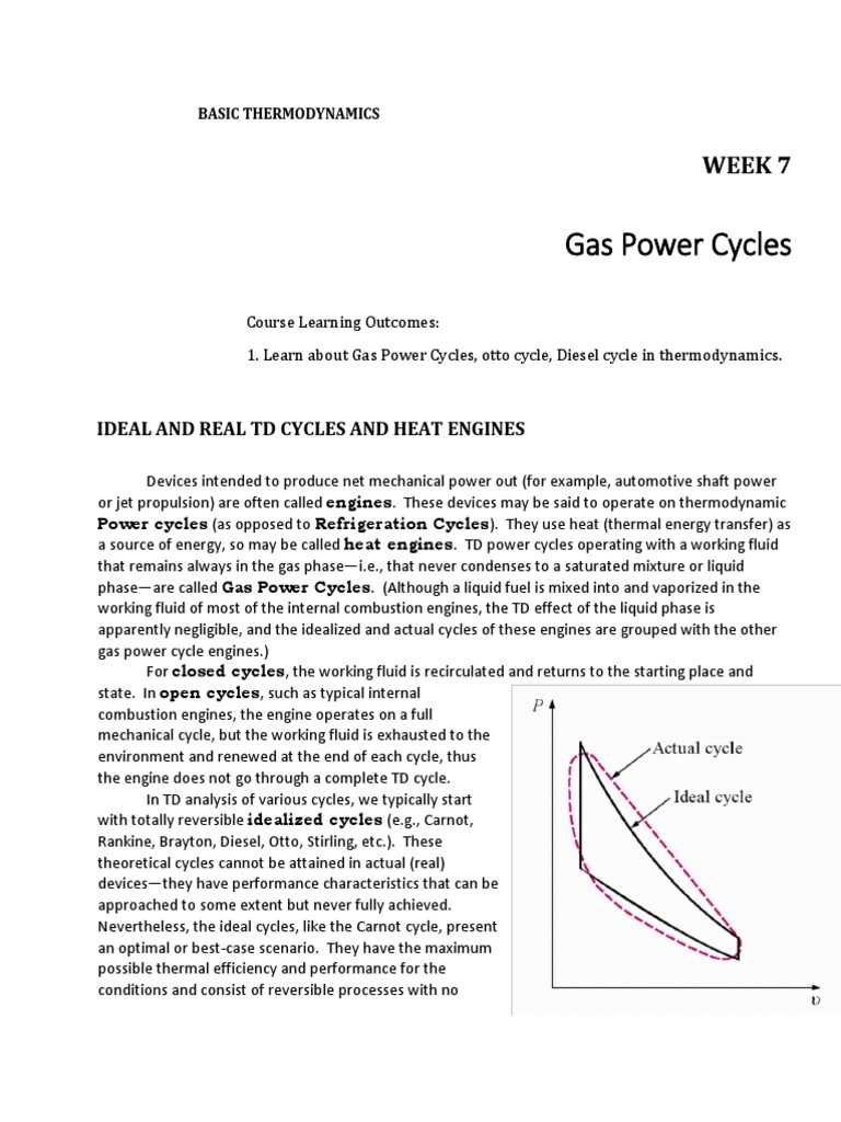 Gas Power Cycles | Download Free PDF | Internal Combustion Engine ...