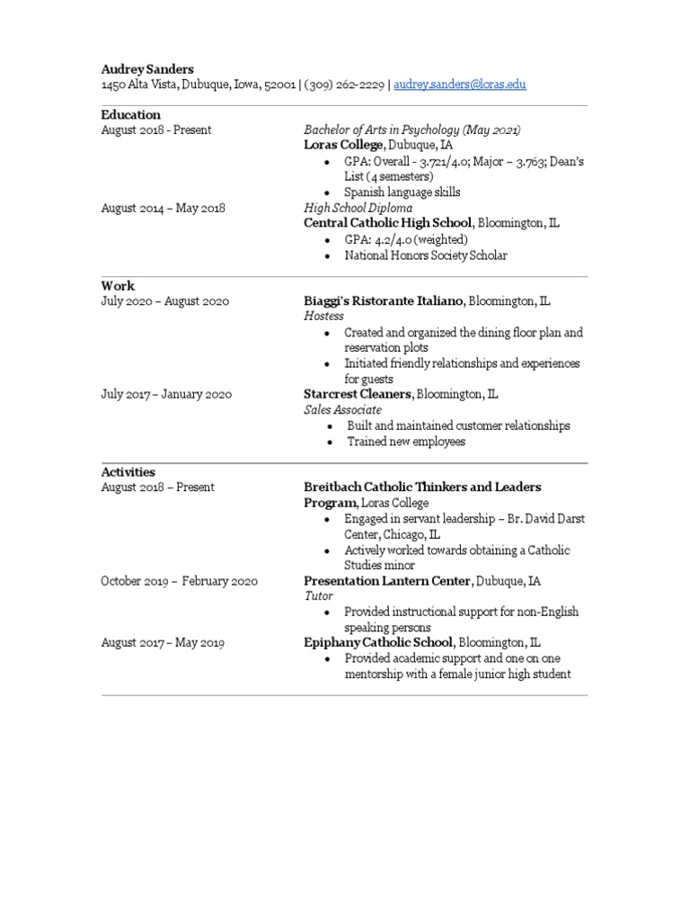 Final Resume | PDF