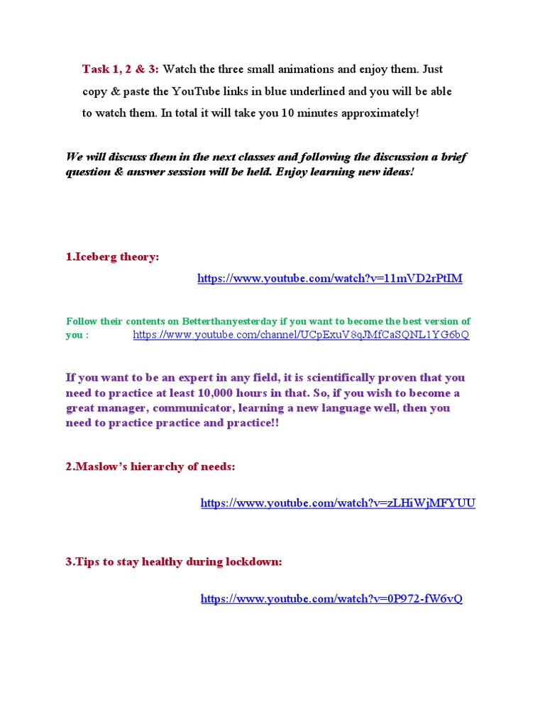 Task 1 2 3 Visual Aids | PDF