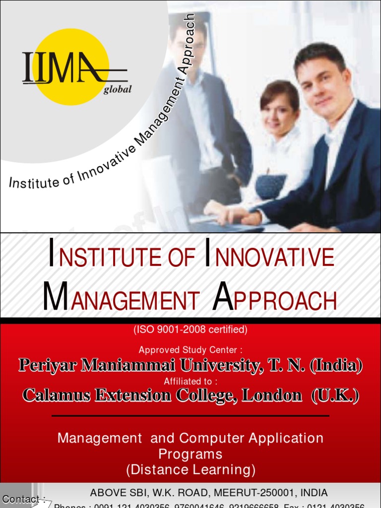Iima Prospectus | PDF | Master Of Business Administration | Academic Degree