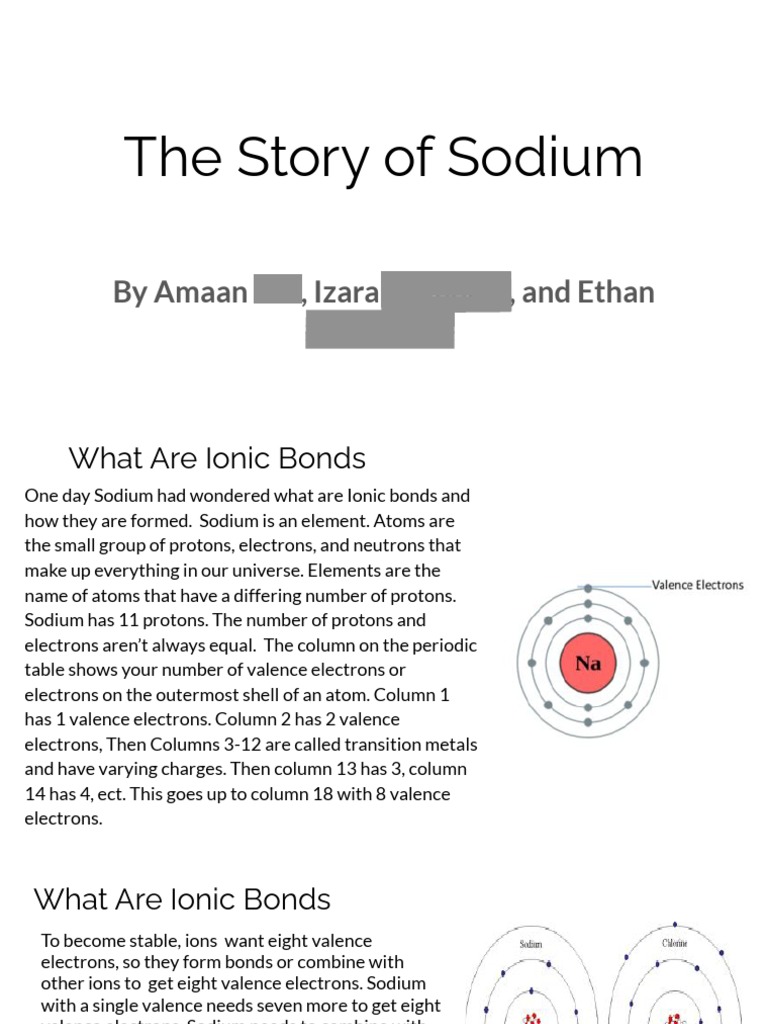 Ionic Bonding Storybook Group1 1 | PDF | Ion | Chemical Bond
