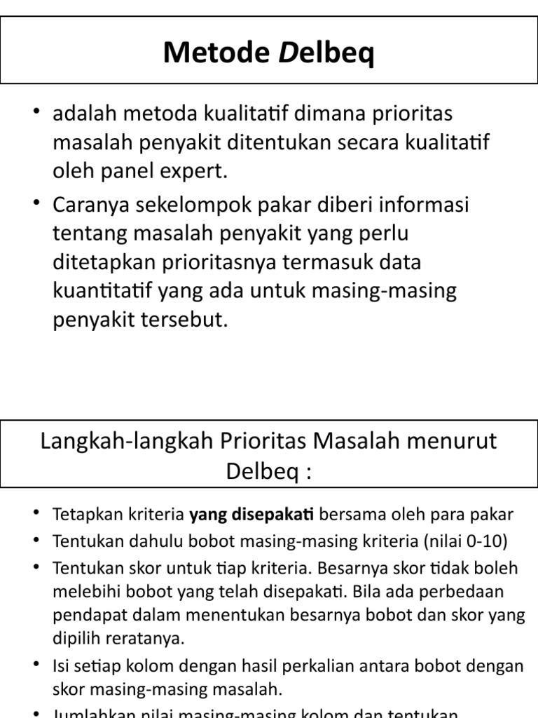 Metode Delbeq | PDF