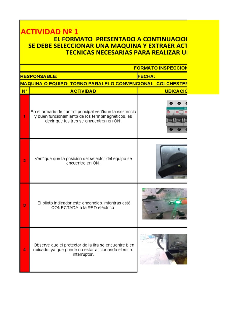 Formato de Inspeccion 2020 | PDF | Herramientas | Bienes manufacturados