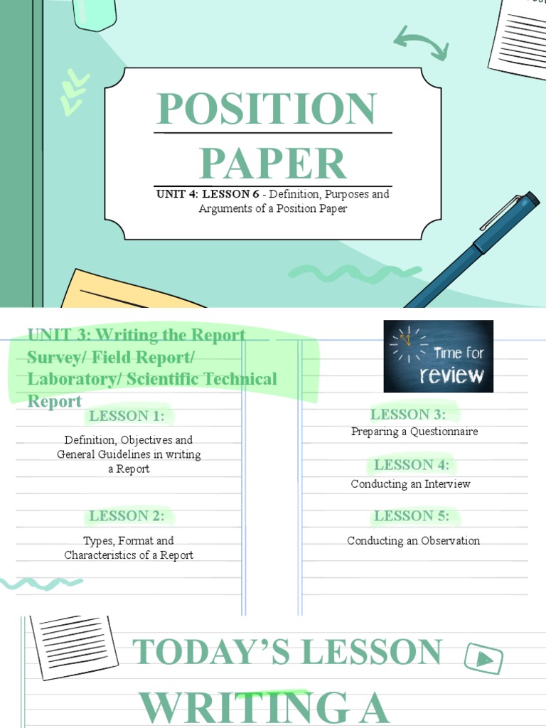 Writing a Position Paper Guide | PDF | Opinion | Argument
