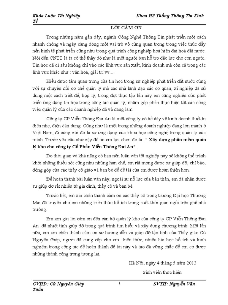 (123doc) - Xay-Dung-Phan-Mem-Quan-Ly-Kho-Cho-Cong-Ty-Co-Phan-Vien-Thong-Dai-An | PDF