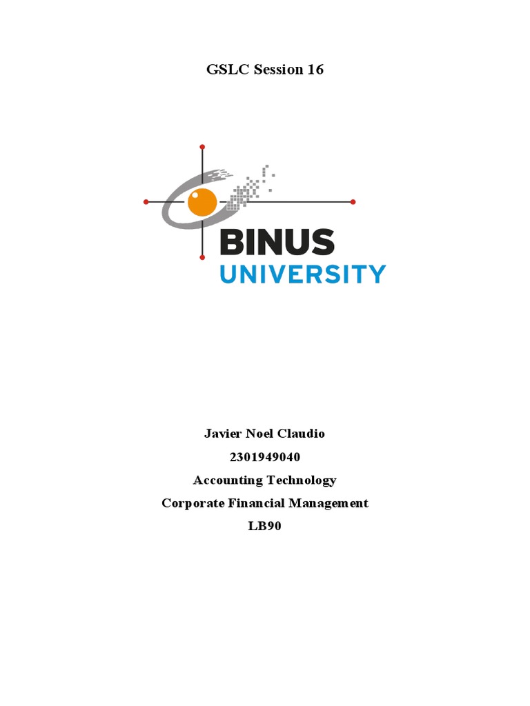 Tugas GSLC Corp Finance Session 16 | PDF | Net Present Value ...
