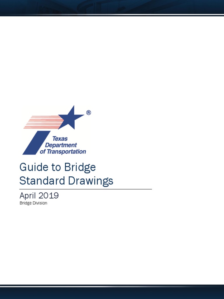 TxDOT Bridge Standard Drawings Guide | PDF | Deep Foundation ...