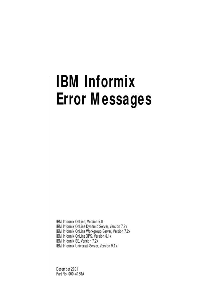 Error Messages Version 5x PDF | PDF | Software Testing | Transmission ...