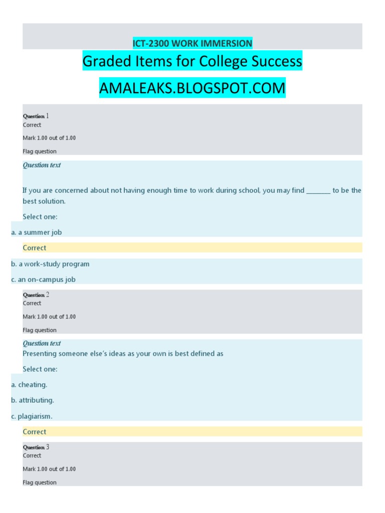 ICT2300 Work Immersion Final Grade 12 by Uncle Ervin Ft. Amaleaks | PDF ...