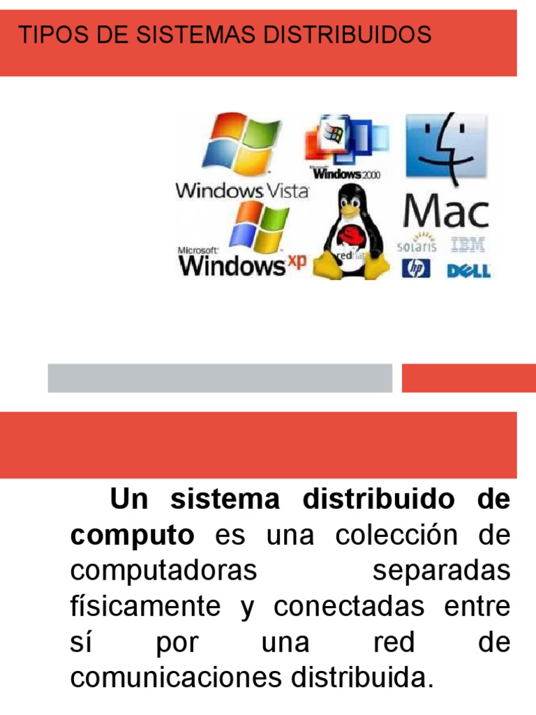 1.3 Tipos de Sistemas Distribuidos | PDF | Computación distribuída ...