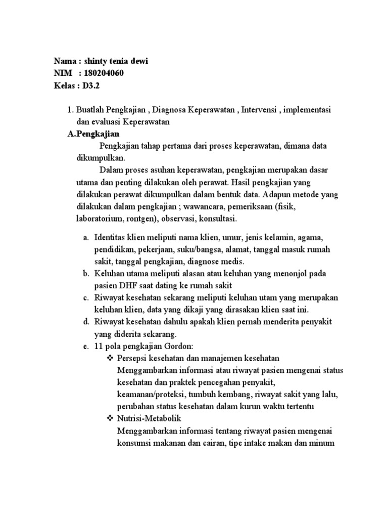 Askep Demam Berdarah | PDF