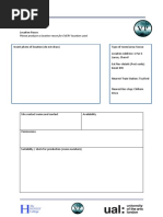 Location Recce (Template) | PDF