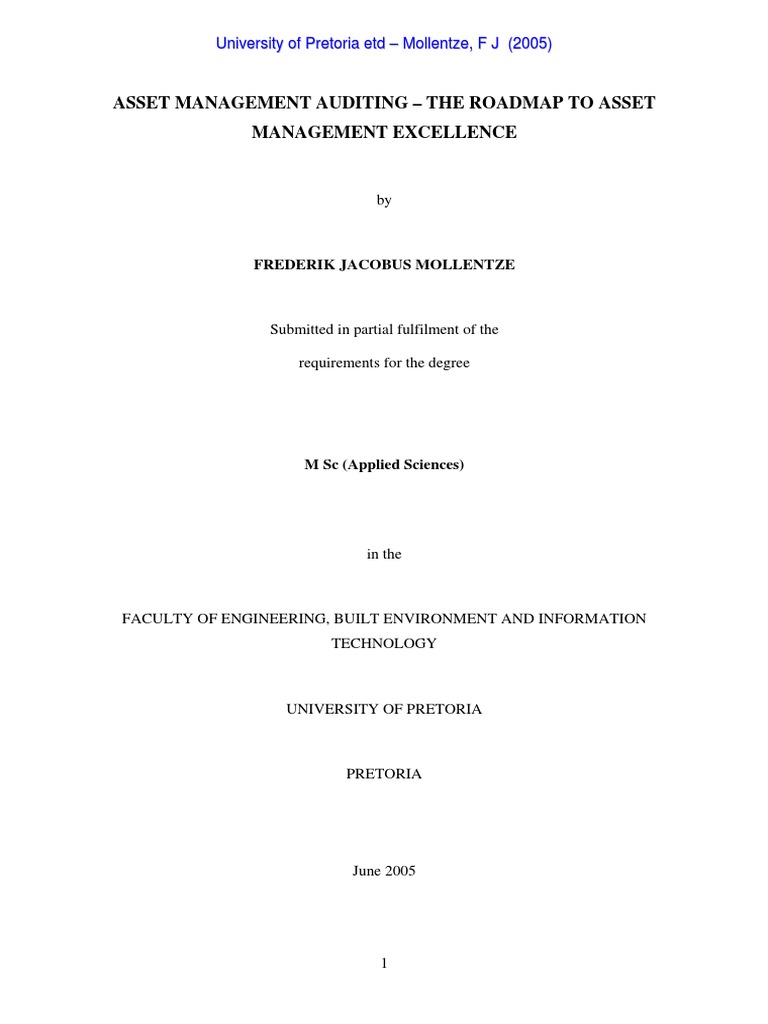 Asset Management Maintenance Auditing Template | PDF | Reliability Engineering | Audit