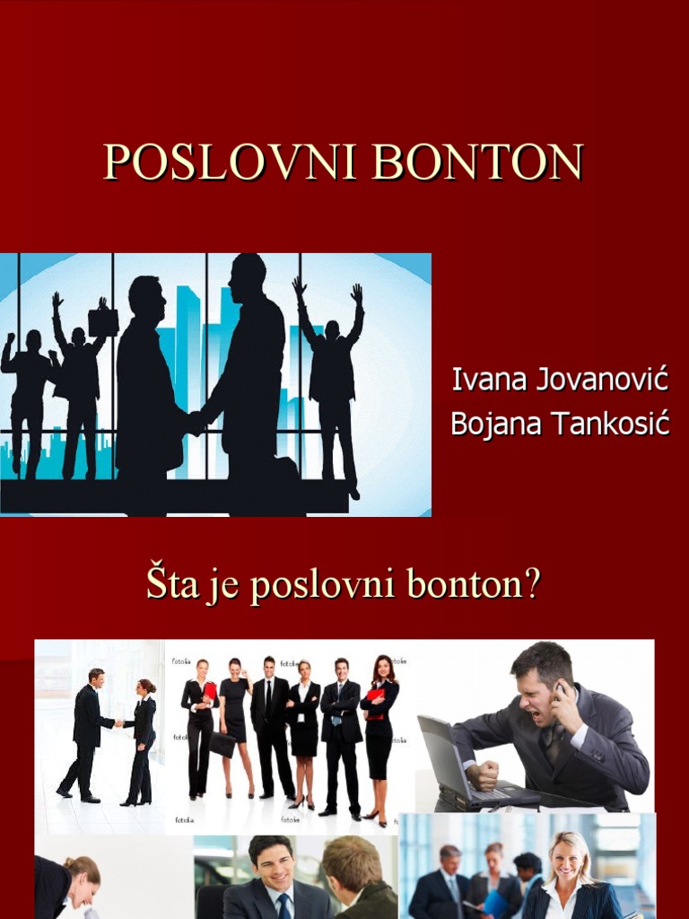Poslovni Bonton | PDF