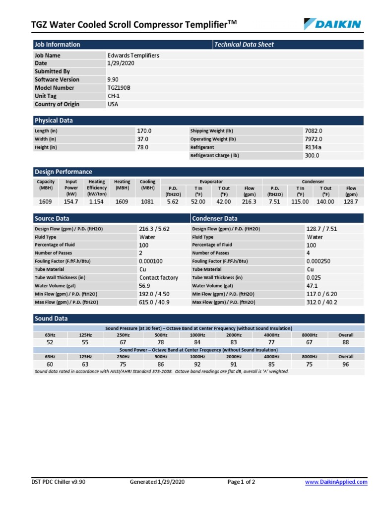 TGZ Water Cooled Templifier Overview | PDF | Heat Exchanger ...
