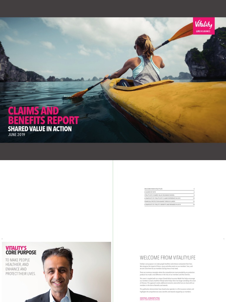 VitalityLife 2018 Claims & Benefits Report | PDF | Insurance | Life ...