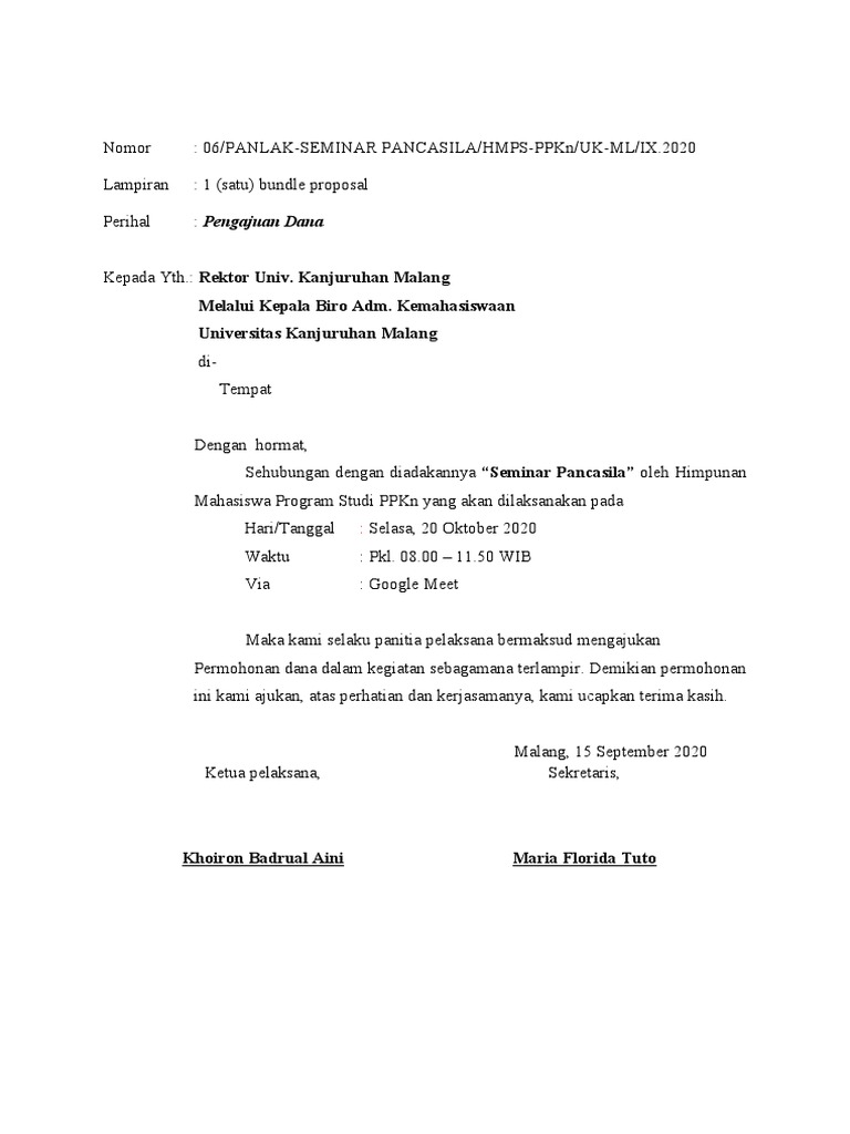 Format Proposal & Laporan Ormawa - Ok | PDF