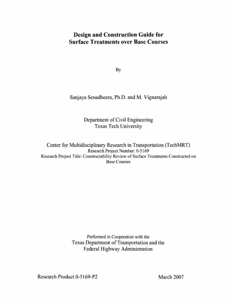 Surface Treatments in Construction Guide | PDF | Road Surface | Porosity