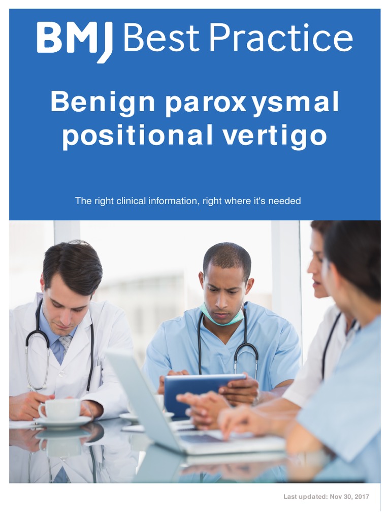 Benign Paroxysmal Positional Vertigo: The Right Clinical Information ...