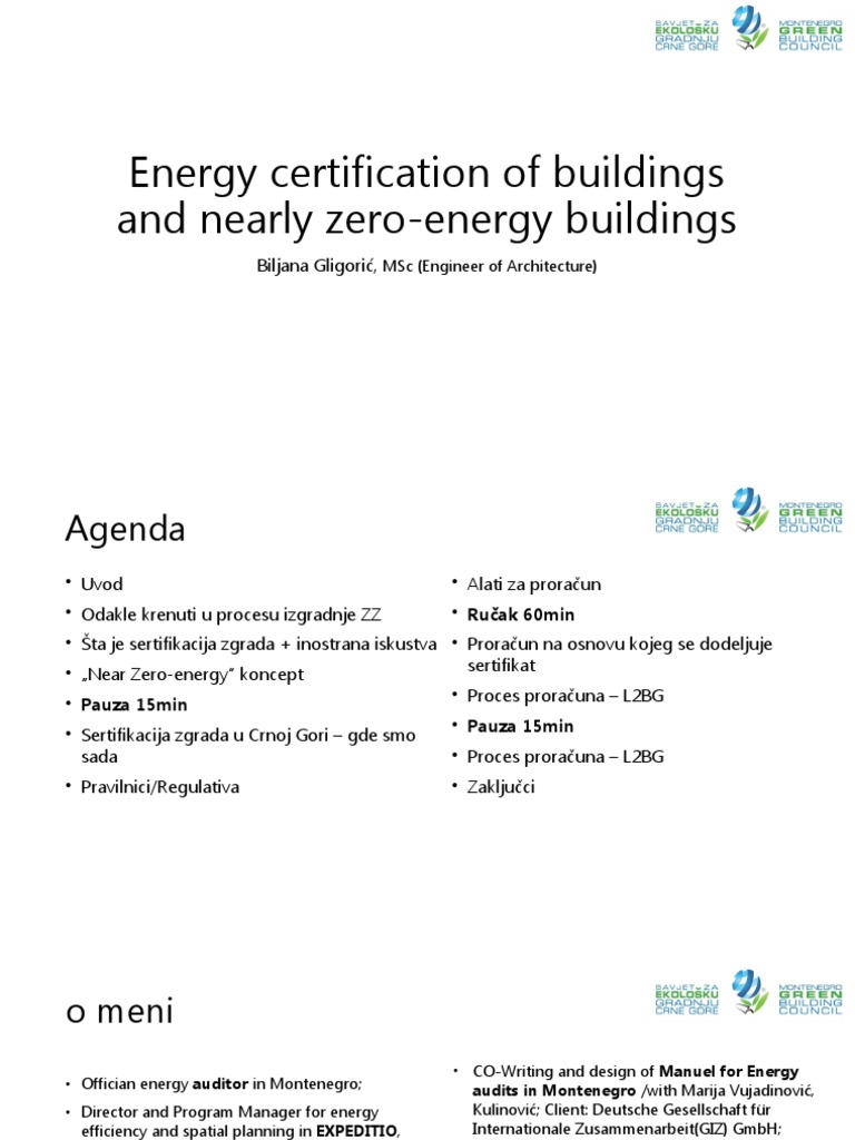 Energy Certification of Buildings and Nearly Zero-Energy Buildings ...