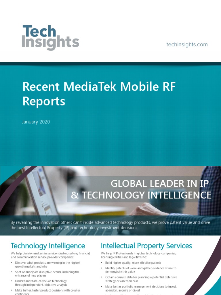 TechInsights Mediatek RF Product Brief PDF | PDF | Mobile Phones ...
