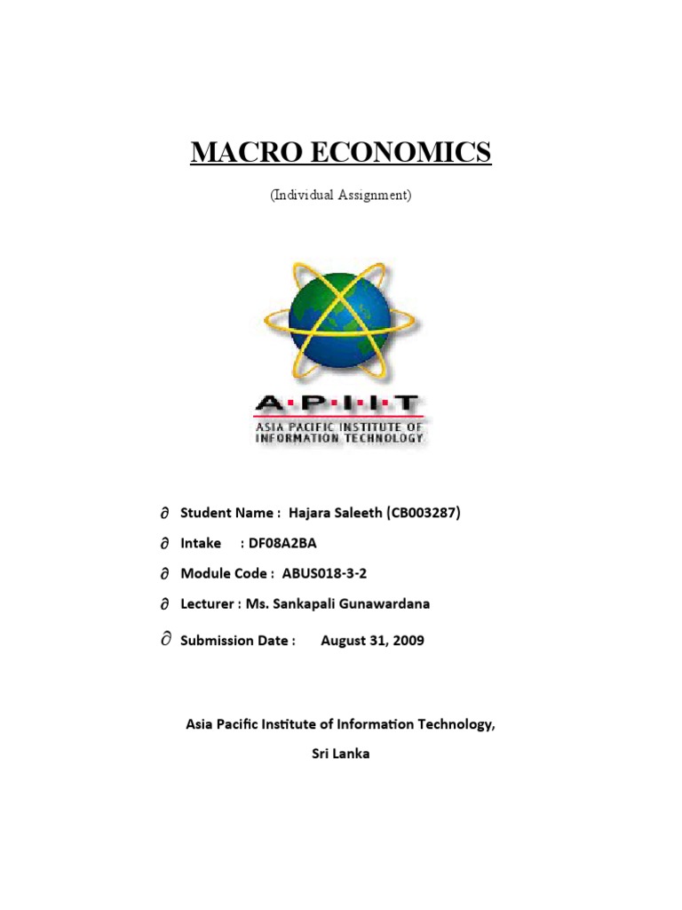 Macro Economics Individual Assignment | PDF | Monetary Policy ...