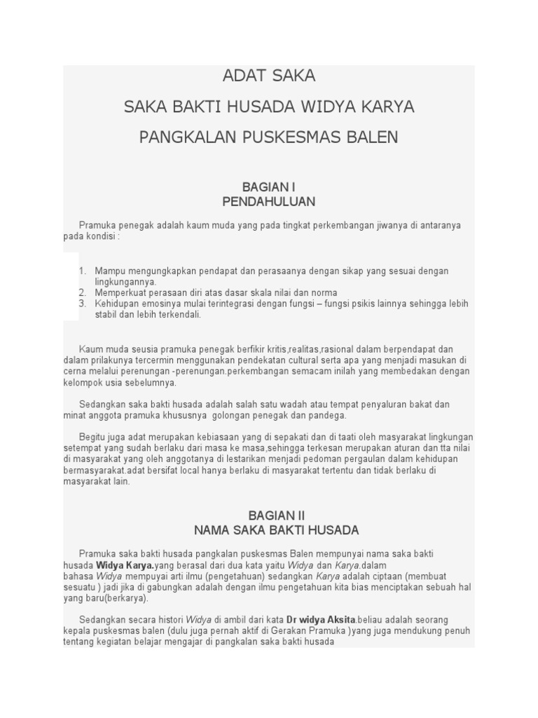 Adat Saka | PDF