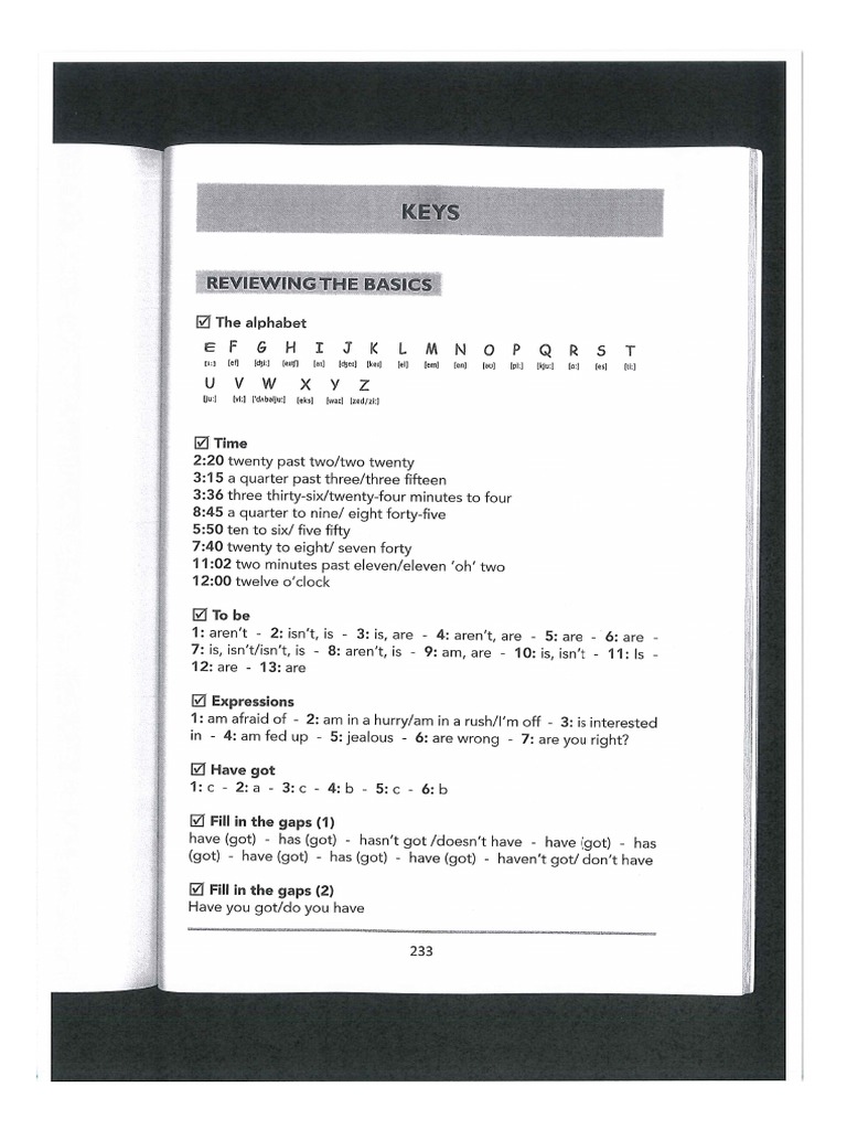 Ace Aptis - Answer Key | PDF